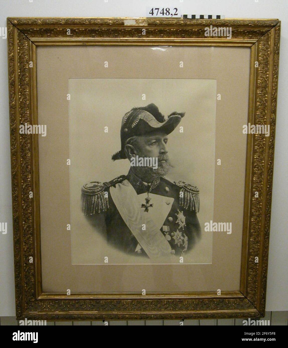 Photography.Photography, portrait of King Oscar II in Amiralsuniform ...