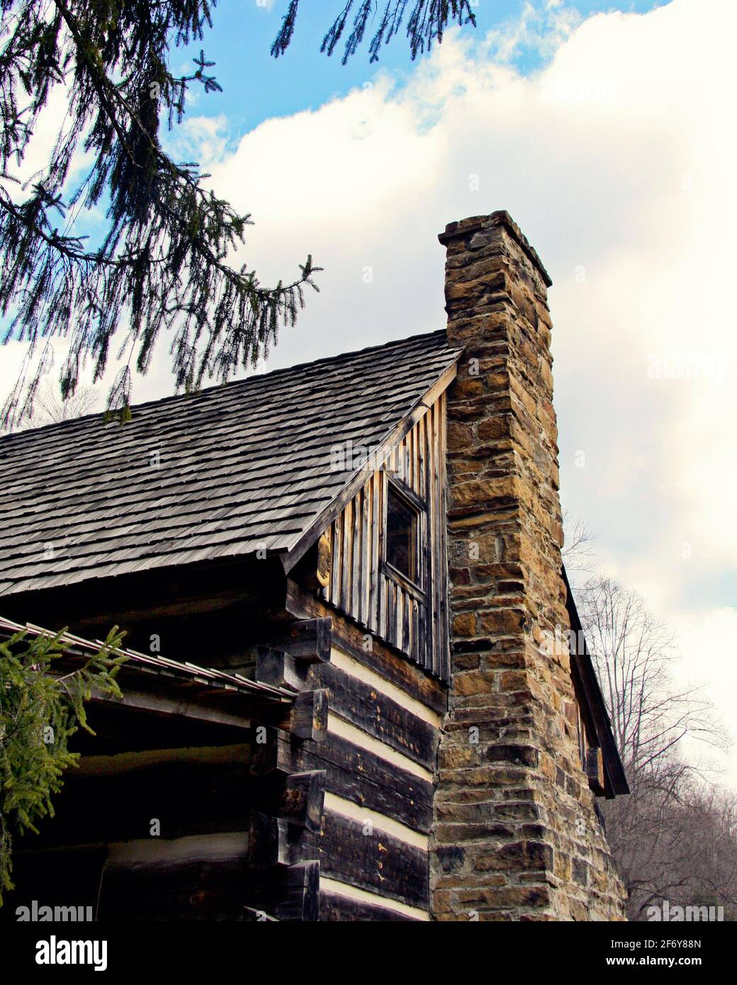 The old cabin where the pig trial happened during the Hatfield McCoy ...