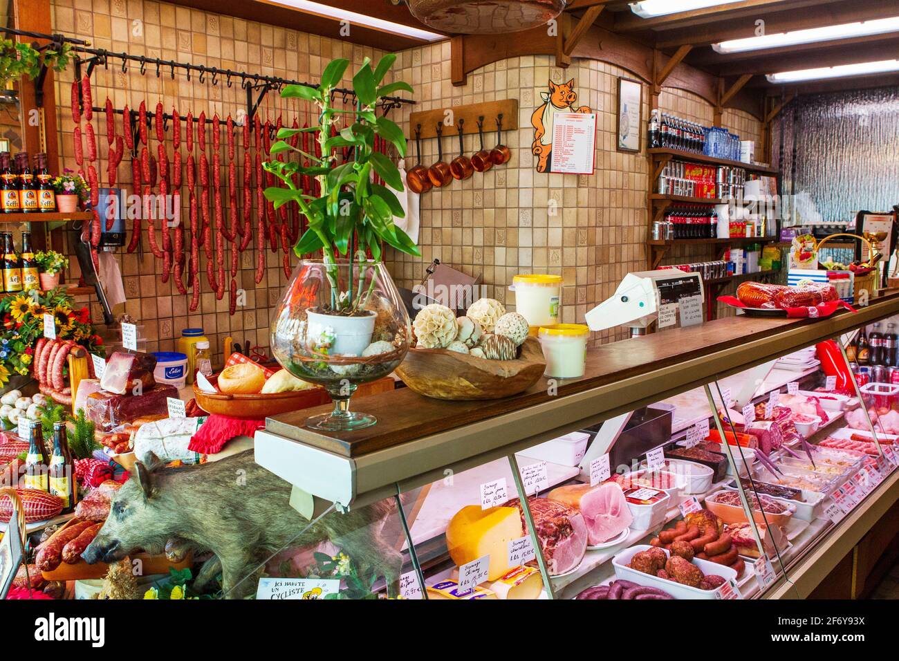 french butchers shop Stock Photo - Alamy