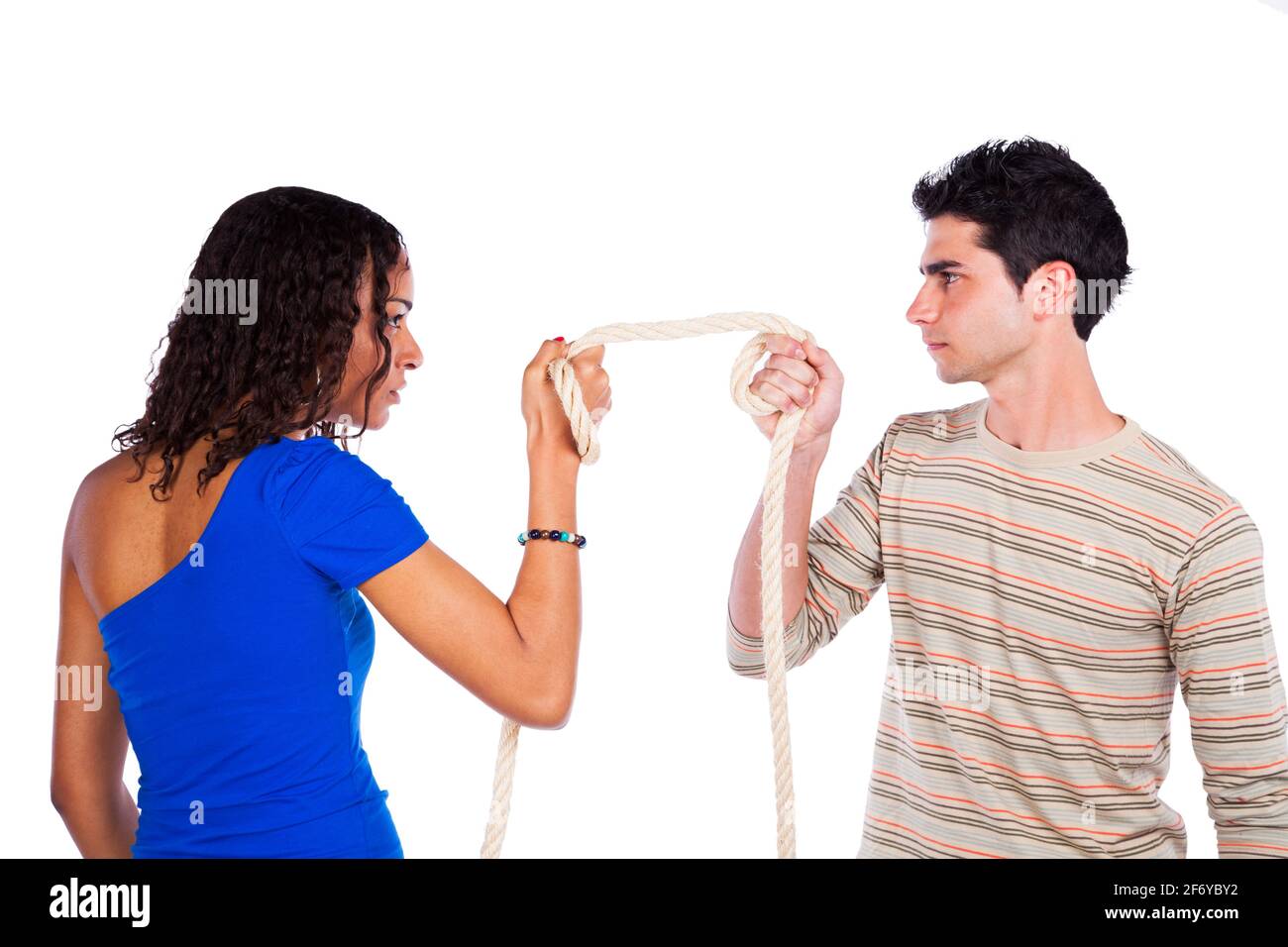 Multi racial couple fighting hi-res stock photography and images - Alamy