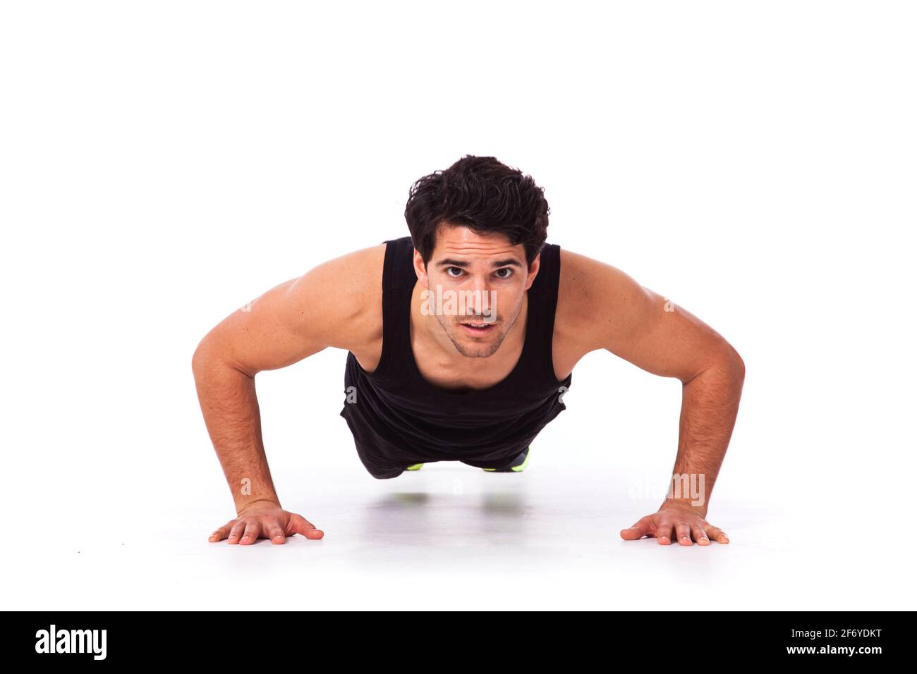 Fit adult man training Cut Out Stock Images & Pictures - Alamy
