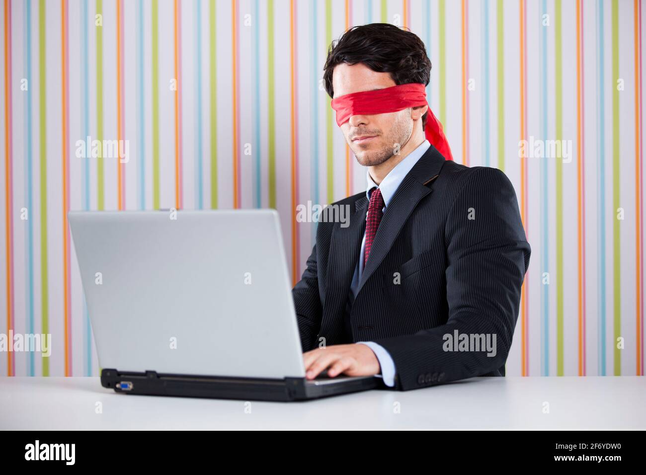 Blind man office hi-res stock photography and images - Alamy