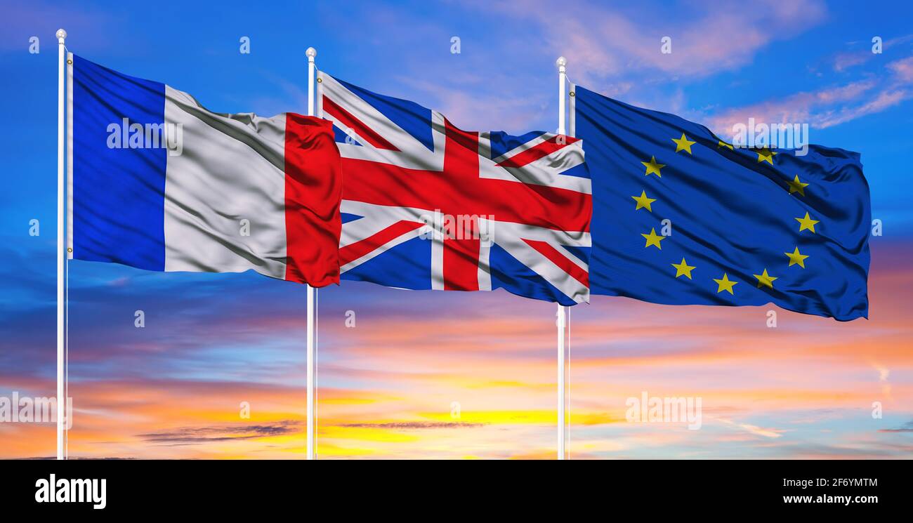 Britain france flags hi-res stock photography and images - Alamy
