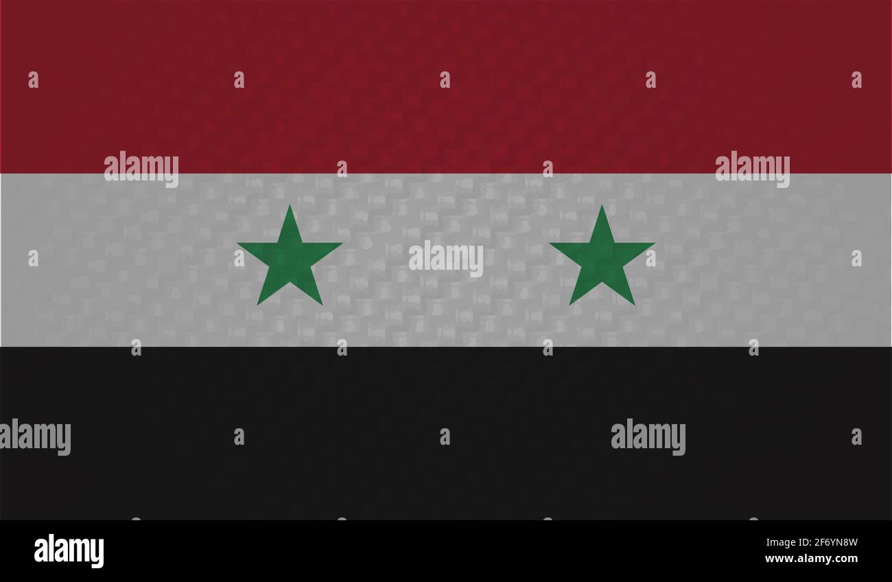 Syria flag with waving grunge texture. Vector background Stock Vector ...