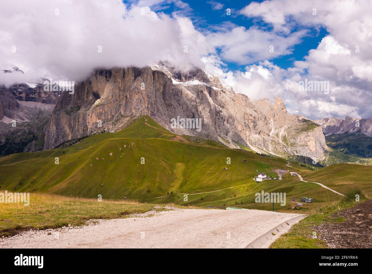 Gorgeous Dolomite mountains in Italy, a famous tourist destination ...