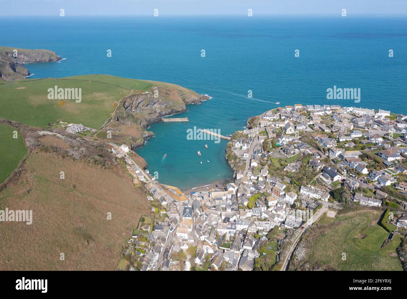 Boscastle aerial hi-res stock photography and images - Alamy