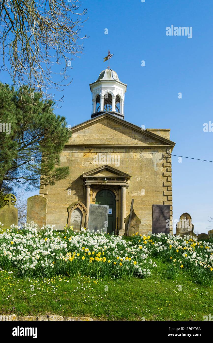 St Peter and St Pauls church Cherry Willingham in spring Stock Photo ...