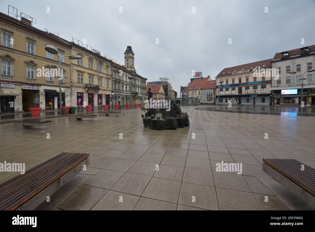 Street scene from Osijek, Croatia Stock Photo - Alamy