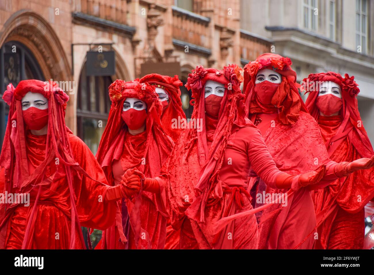 London, United Kingdom. 3rd April 2021. Extinction Rebellion's Red ...