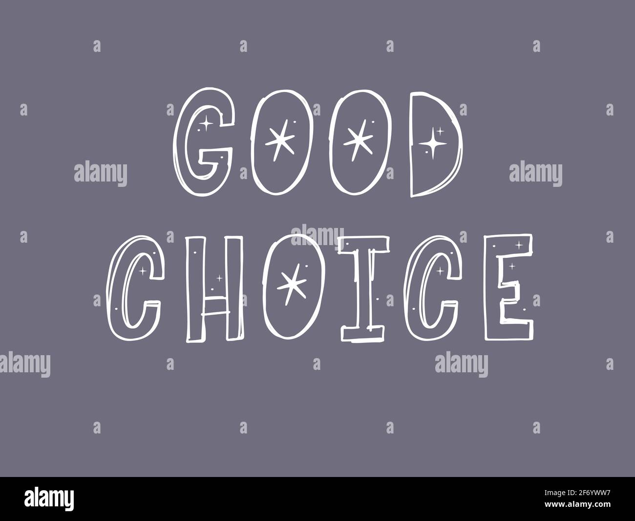 VECTOR HAND LETTERING. BEST CHOICE Stock Vector Image & Art - Alamy