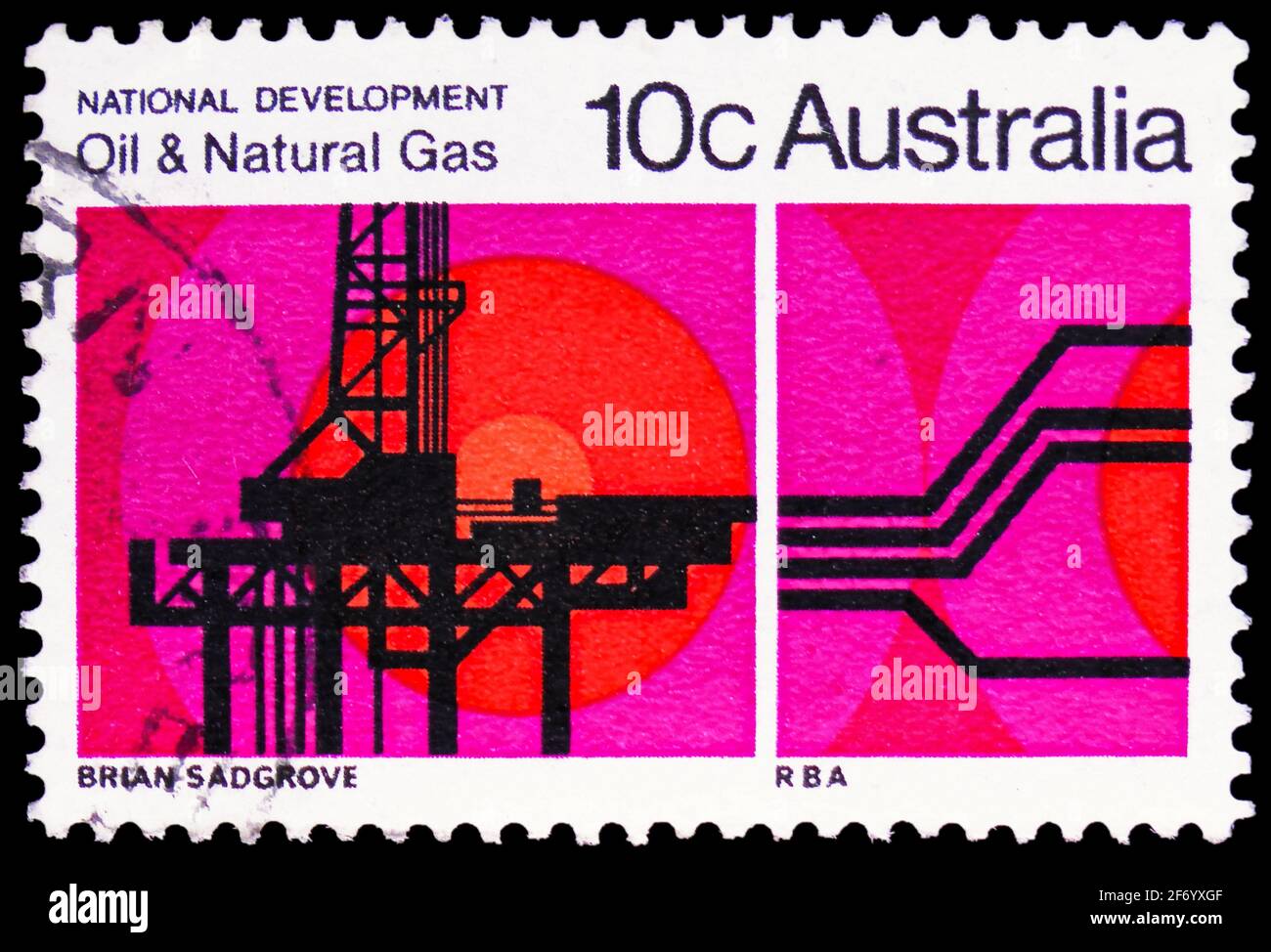 MOSCOW, RUSSIA - JANUARY 18, 2021: Postage stamp printed in Australia ...