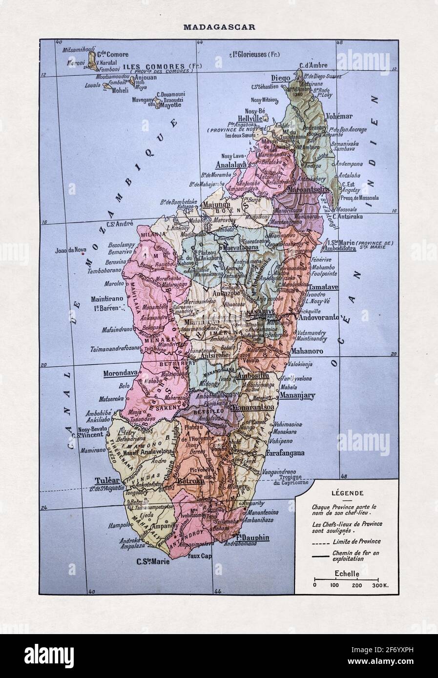 Map of madagascar hi-res stock photography and images - Alamy
