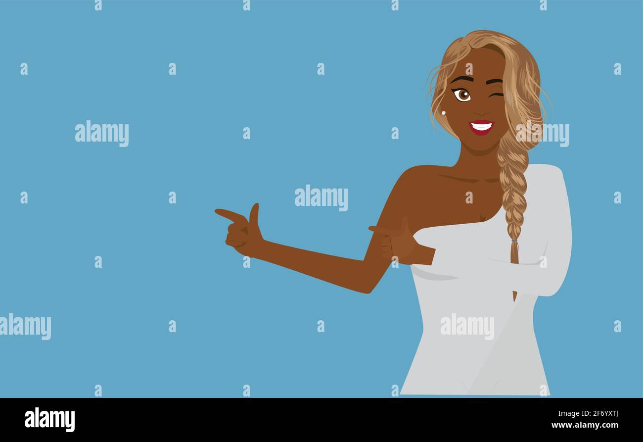 Black young woman posing Stock Vector Images - Alamy