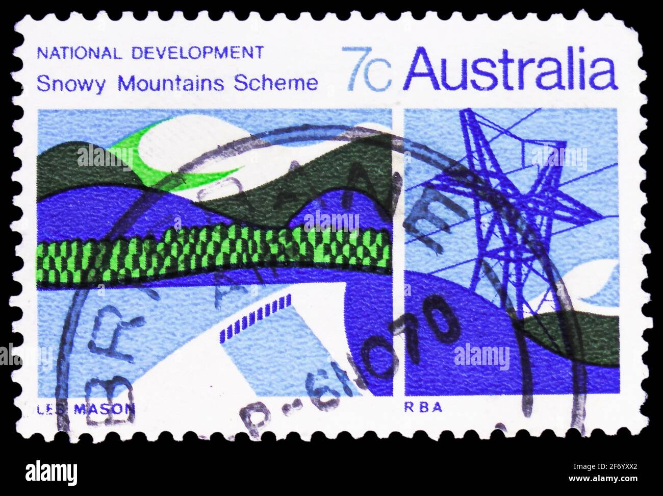 MOSCOW, RUSSIA - JANUARY 18, 2021: Postage stamp printed in Australia ...