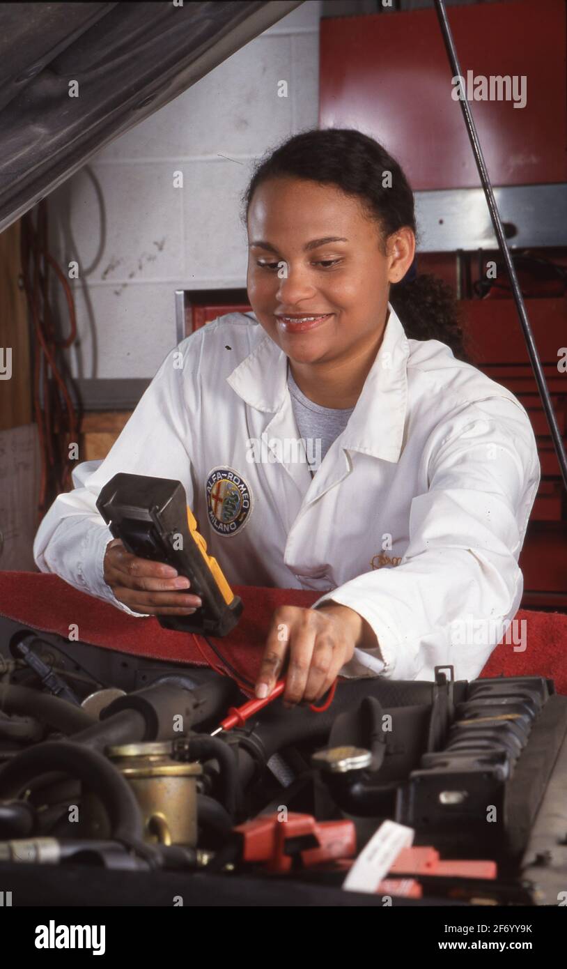 Woman working in traditionally male field hi-res stock photography and ...