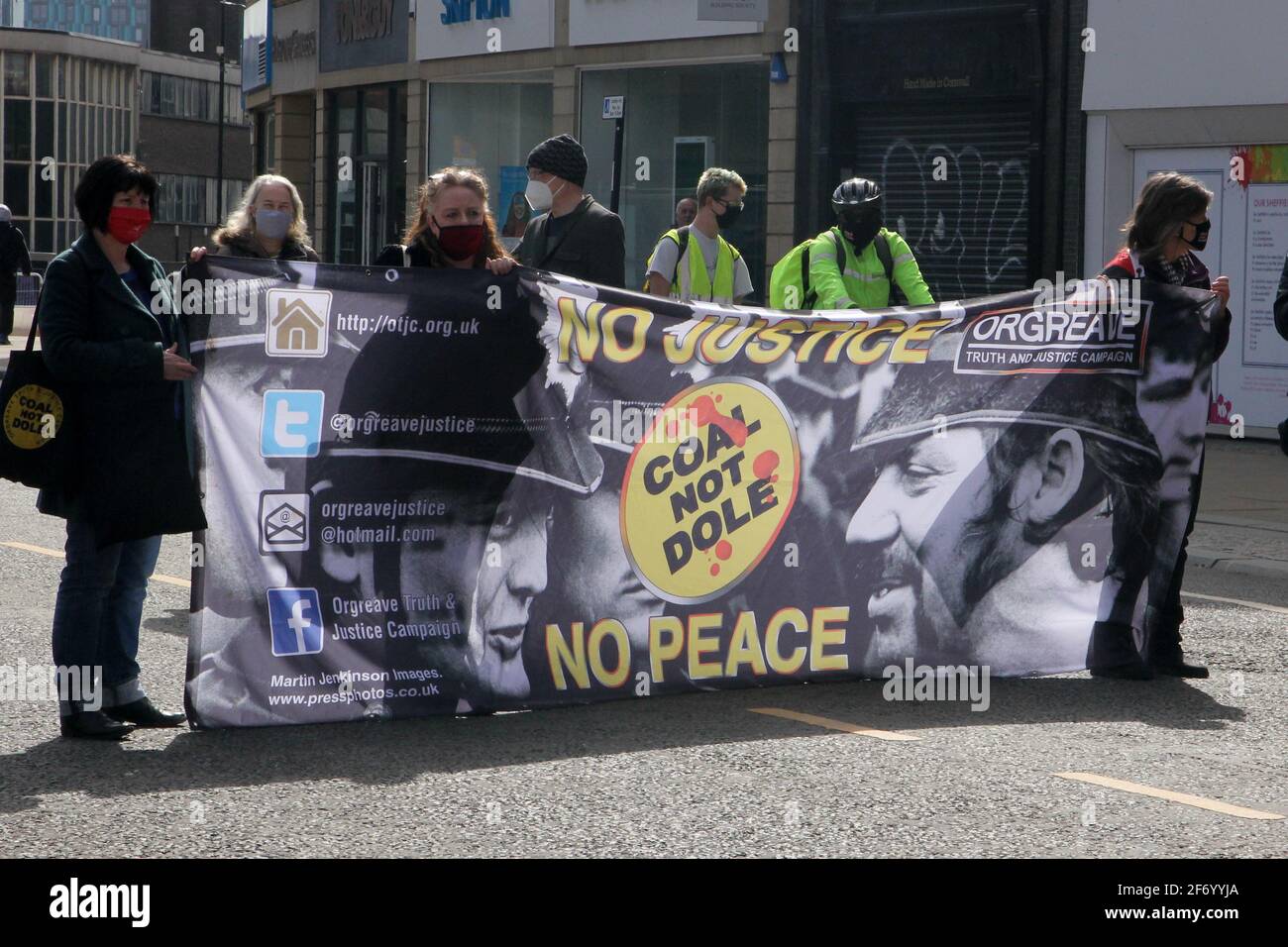 Sheffield, South Yorkshire UK. 3rd Apr 2021. Kill the Bill protest ...