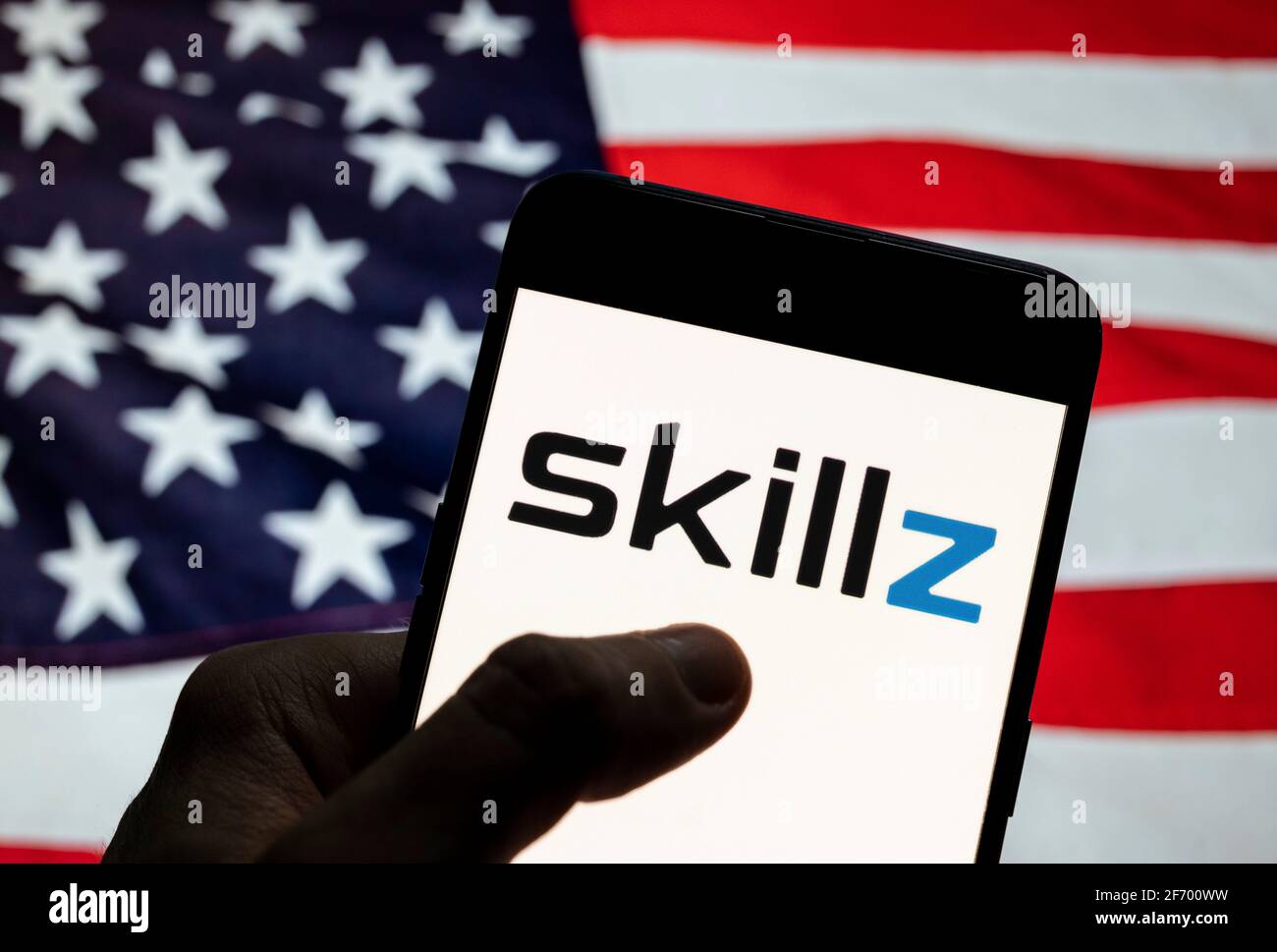 In this photo illustration the online mobile multiplayer competition ...