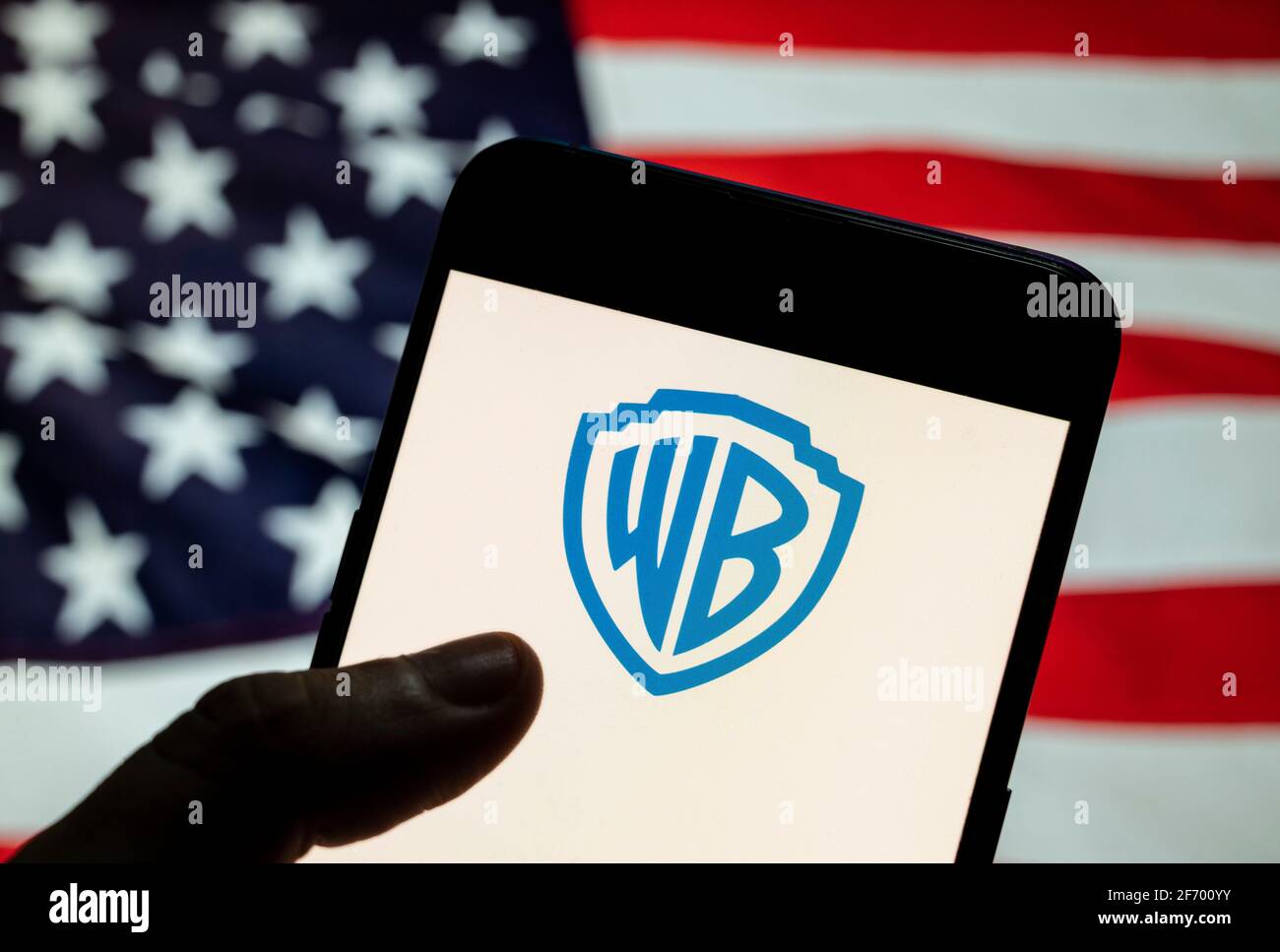 In this photo illustration the American film studio, production and ...