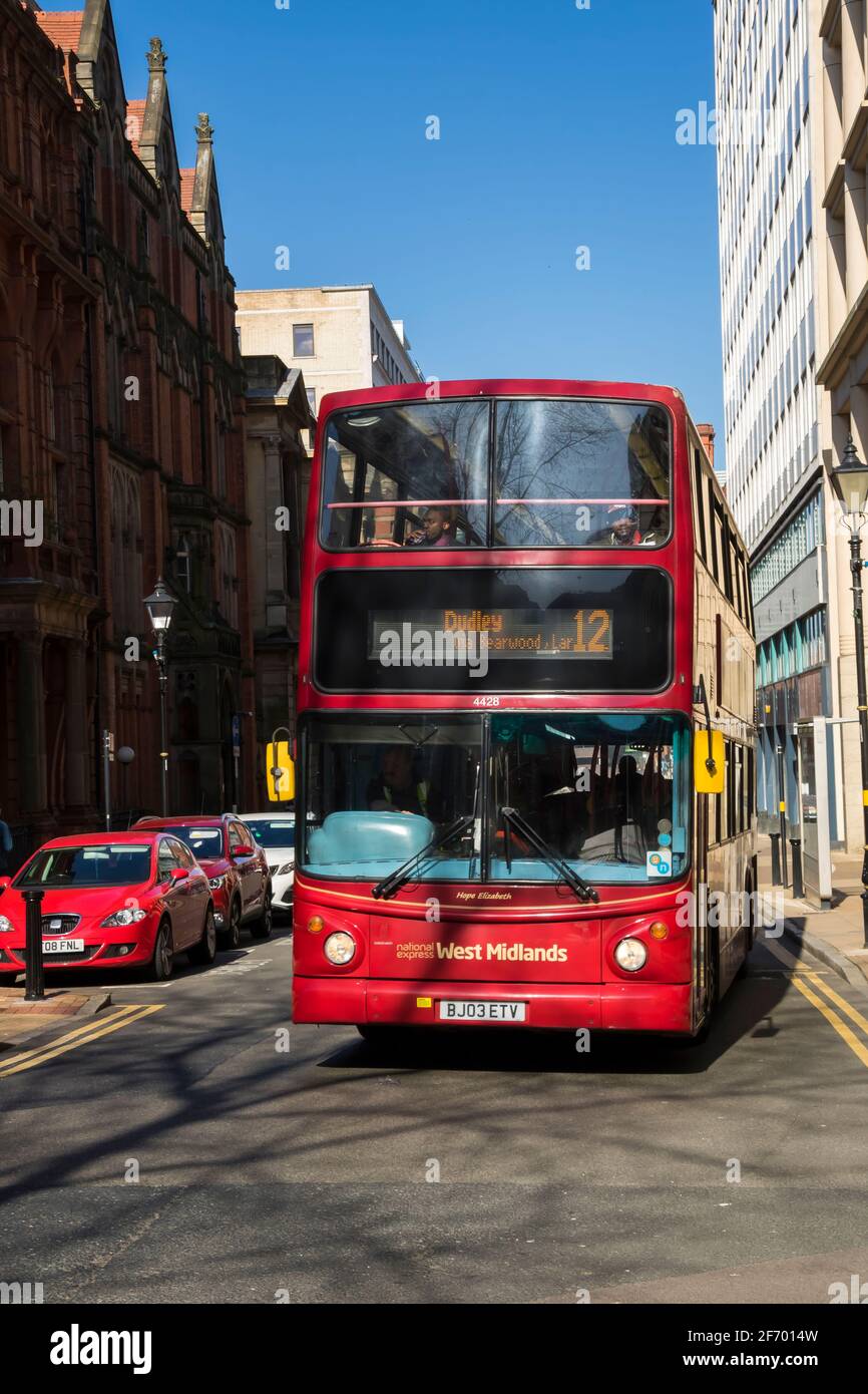 Birmingham city centre bus hi-res stock photography and images - Alamy