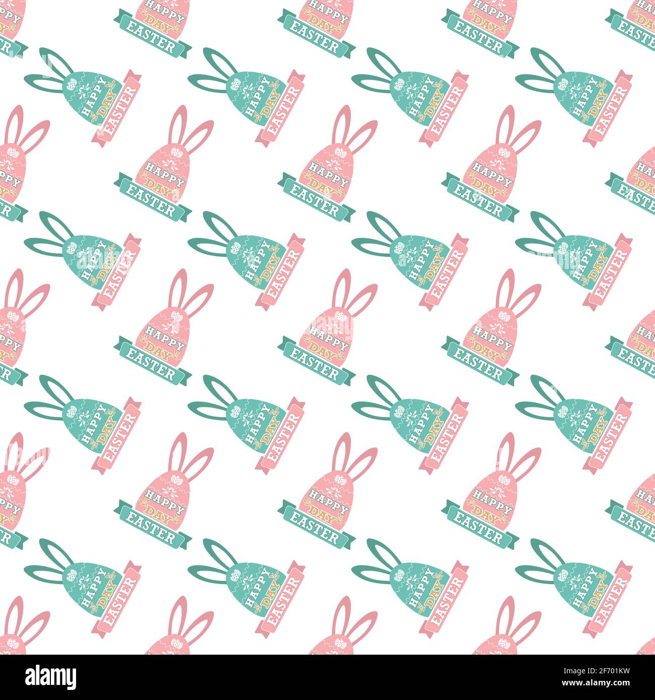 Seamless pattern with an Easter egg and HAPPY EASTER lettering for ...