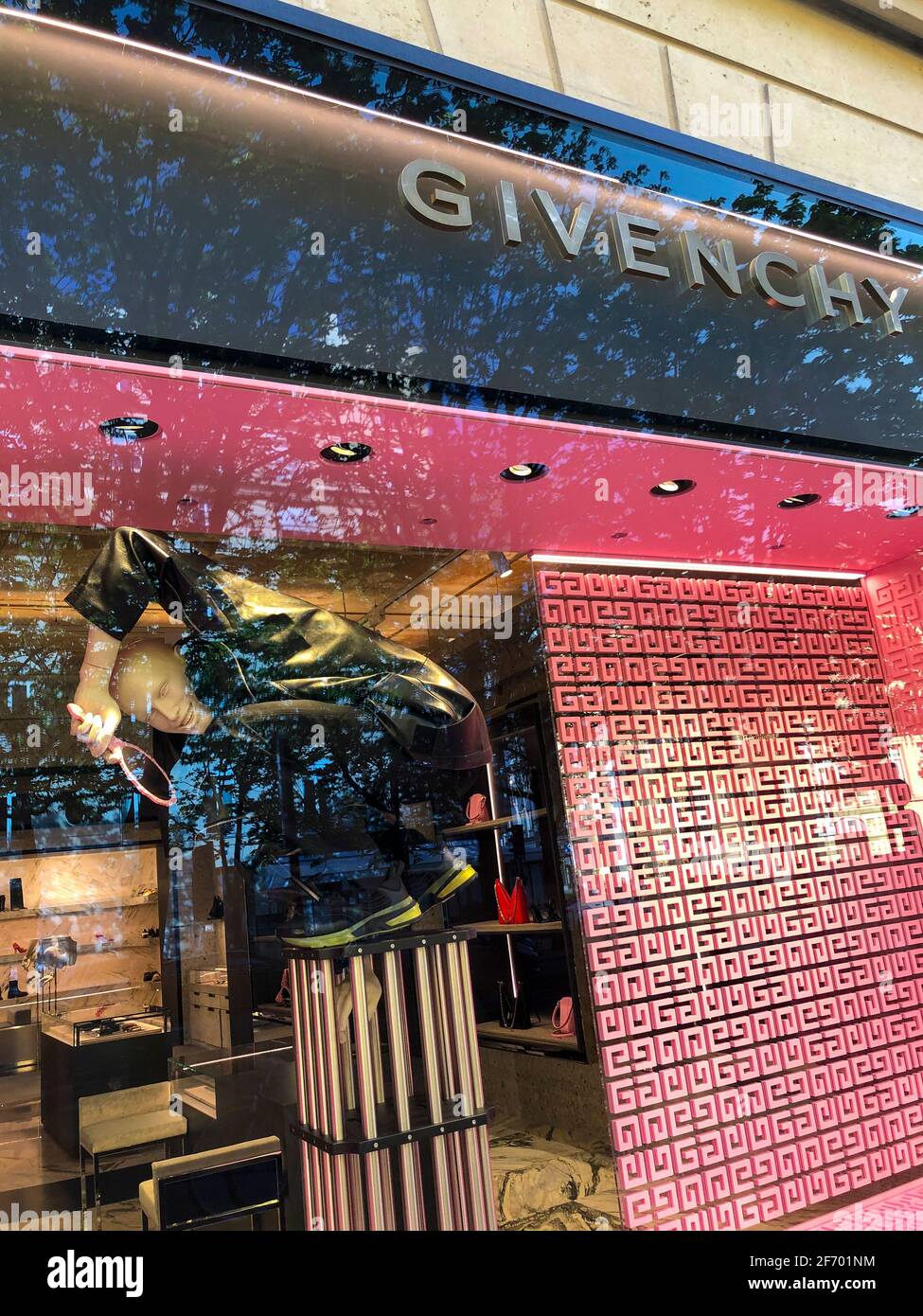 Paris, France, Givenchy Luxury CLothing Store Front, Ave. Montaigne ...