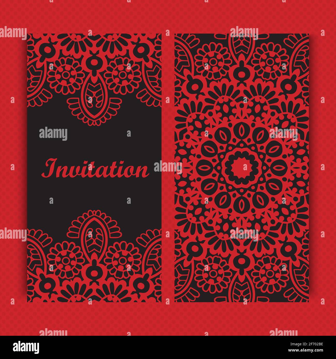 Invitation card mandala Stock Vector Images - Alamy