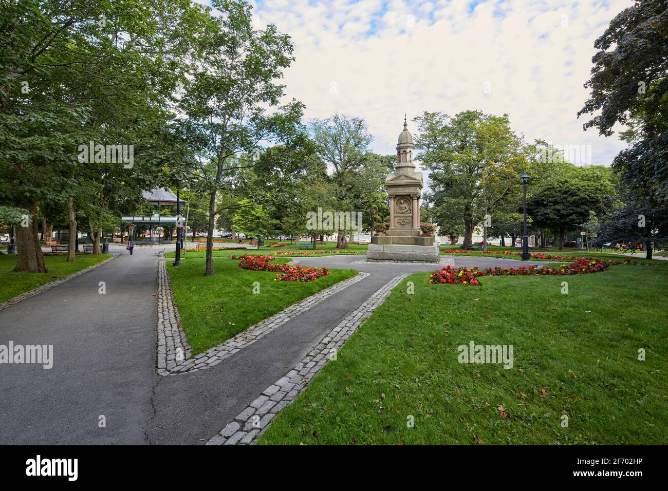 Young Memorial in King's Square Saint John New Brunswick Canada Stock ...