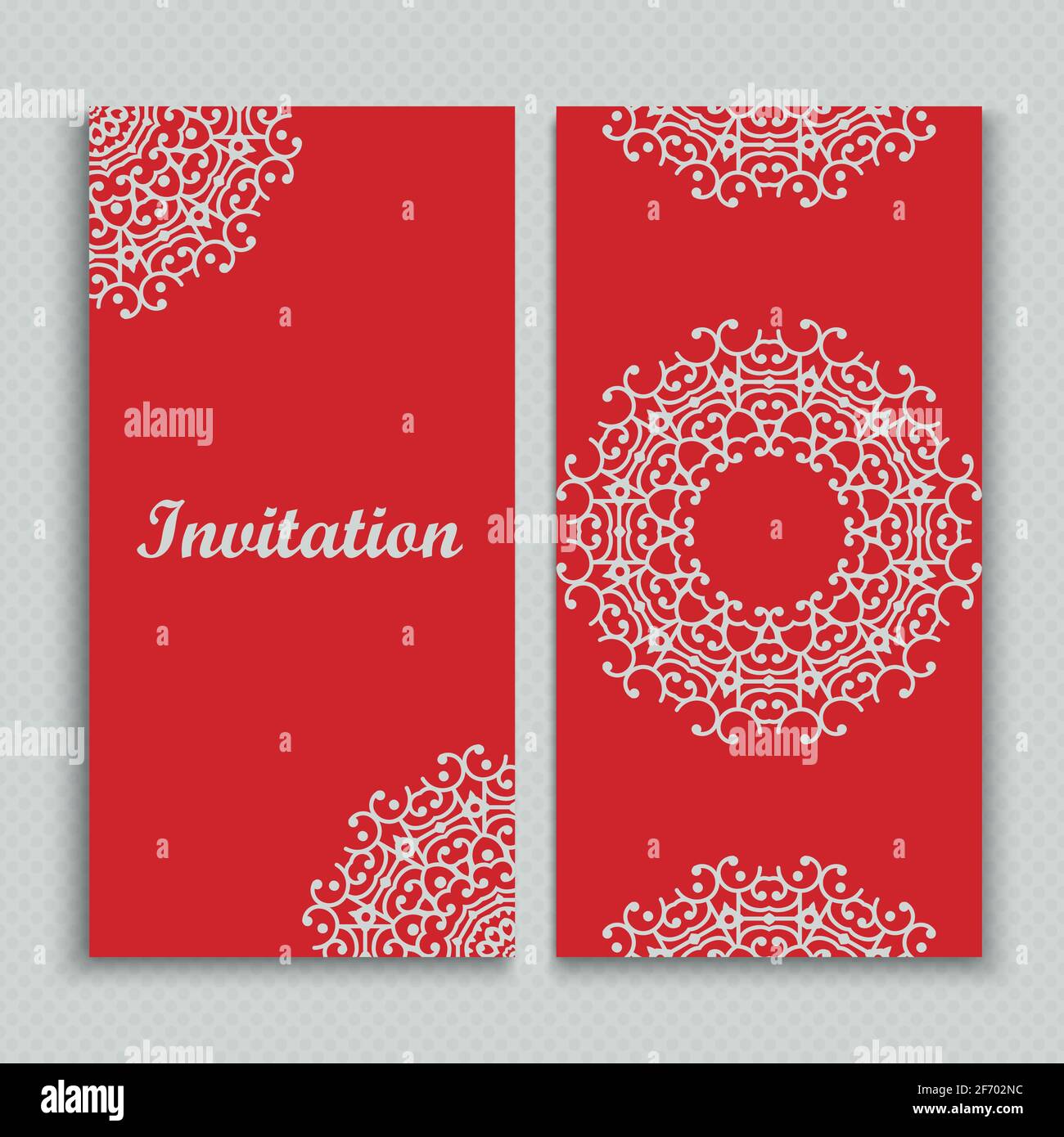Mandala invitation card design.Floral card template design Stock Vector ...