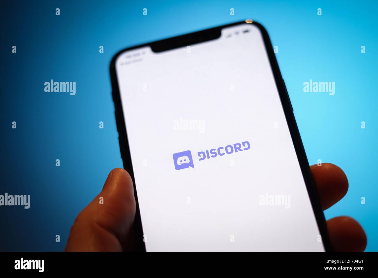 The Discord app is seen on an iPhone in this photo illustration in ...