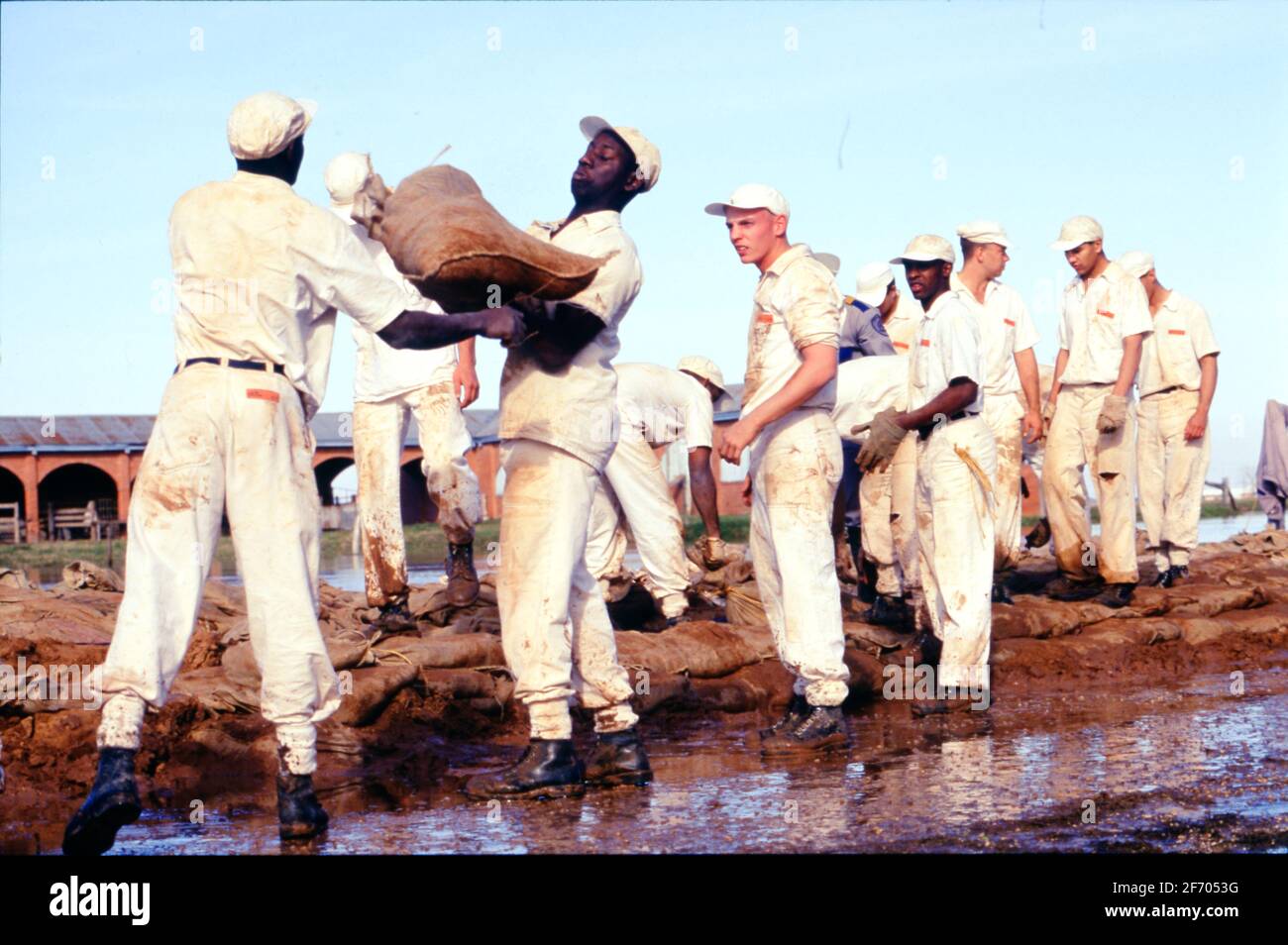 Fort Bend County Texas USA, circa 1994: Inmates from the Ramsey II Unit ...