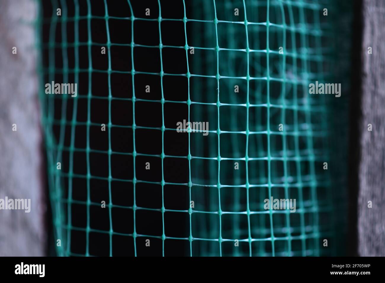 geometrically distorted texture grid. green grid background. Selective ...