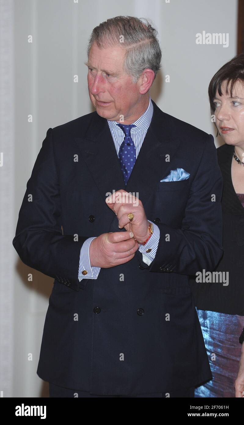 Warsaw, Poland. 15 March 2010 Prince Charles visiting the President of ...