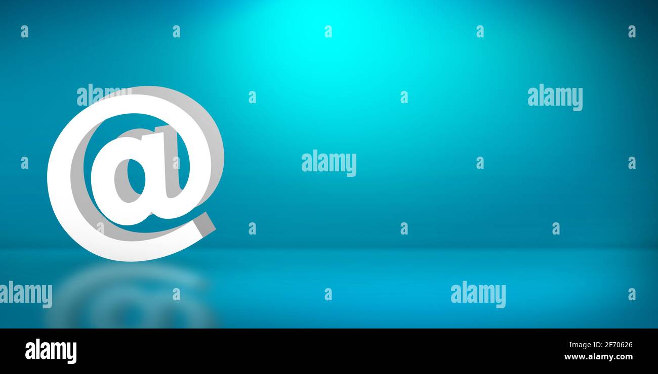 At the Rate Sign 3D Rendered Icon and free room space backdrop. Modern ...