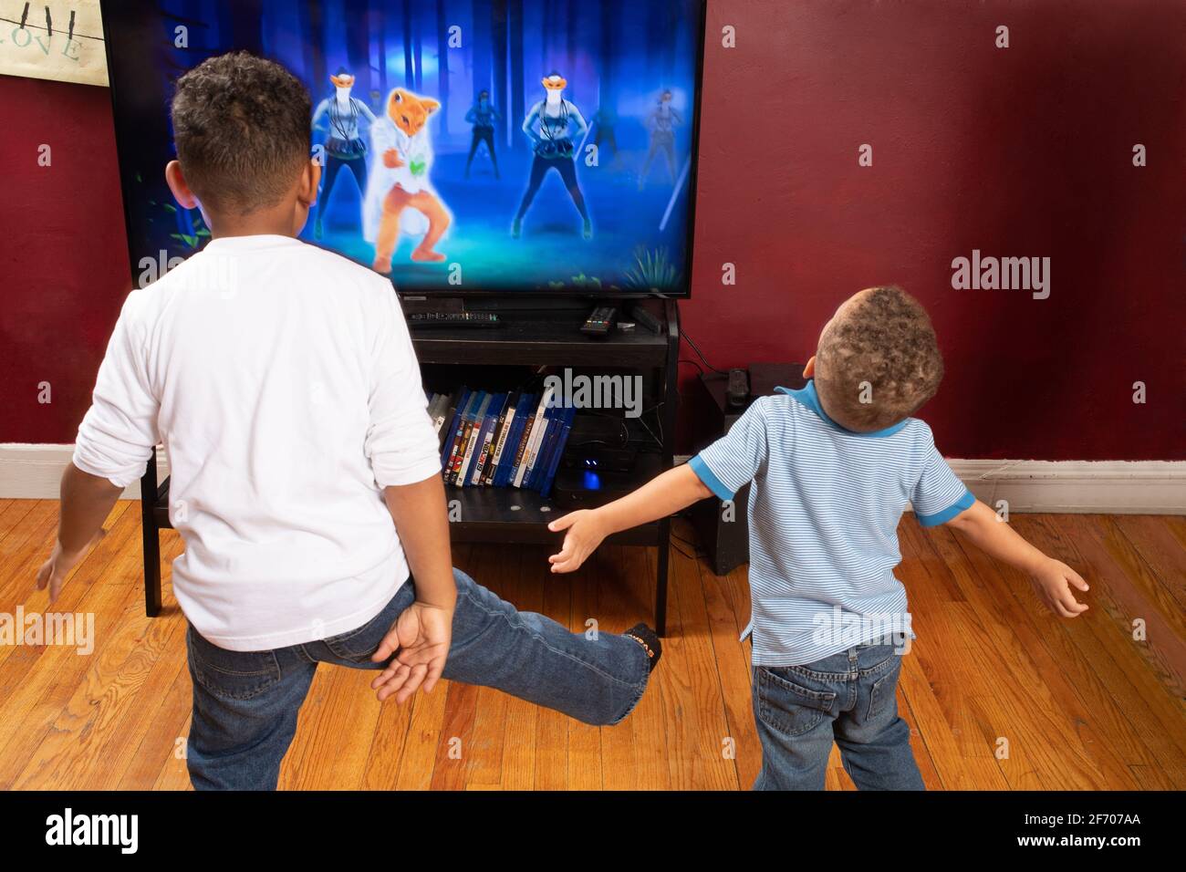 Child imitate television hi-res stock photography and images - Alamy