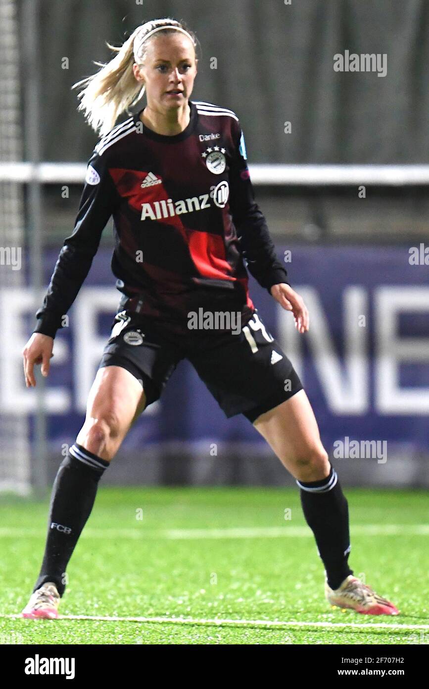 Malmo, Sweden. 01st Apr, 2021. Swedish national Amanda Ilestedt (#14 FC ...