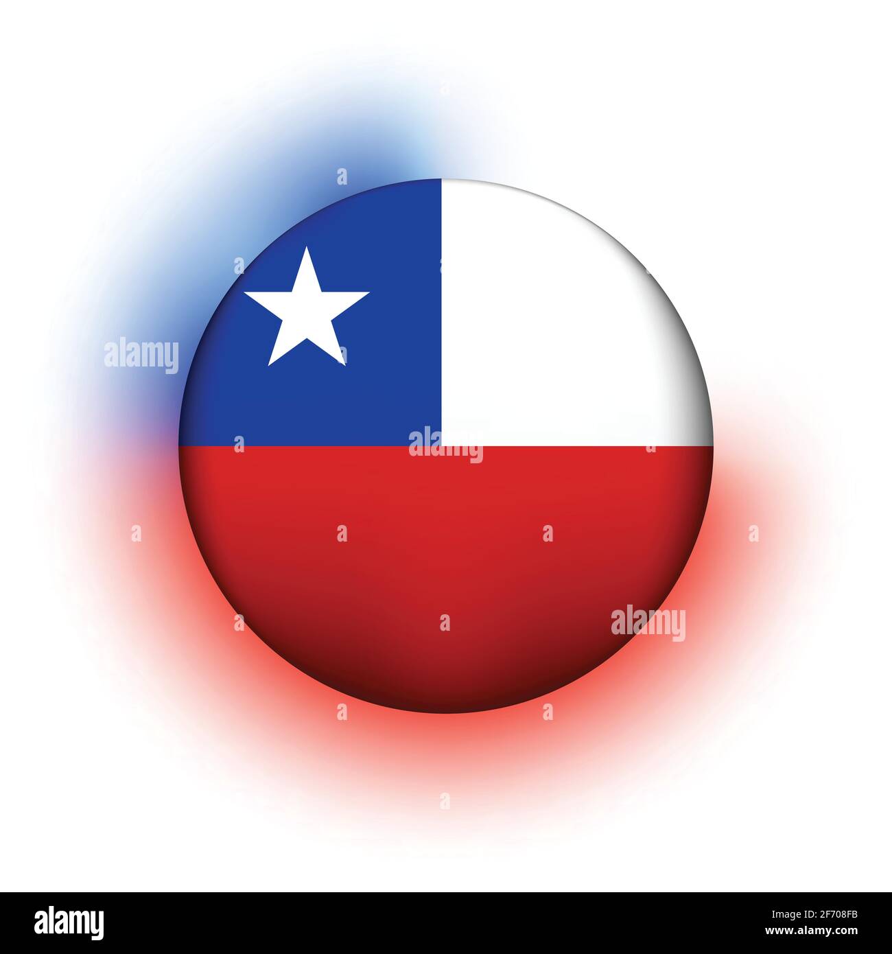 Flag chile realistic 3d Cut Out Stock Images & Pictures - Alamy