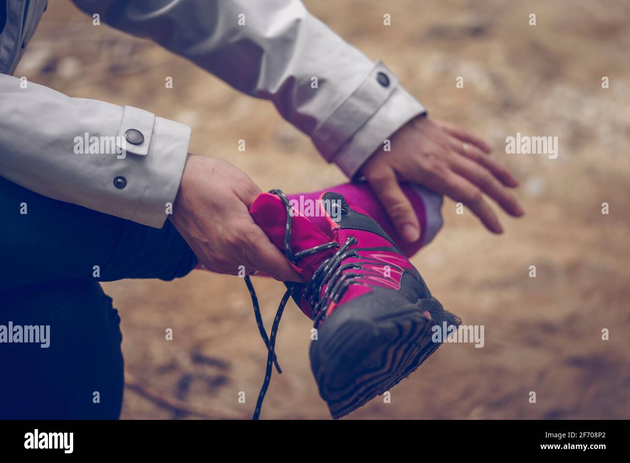 Trekking boot hi-res stock photography and images - Alamy