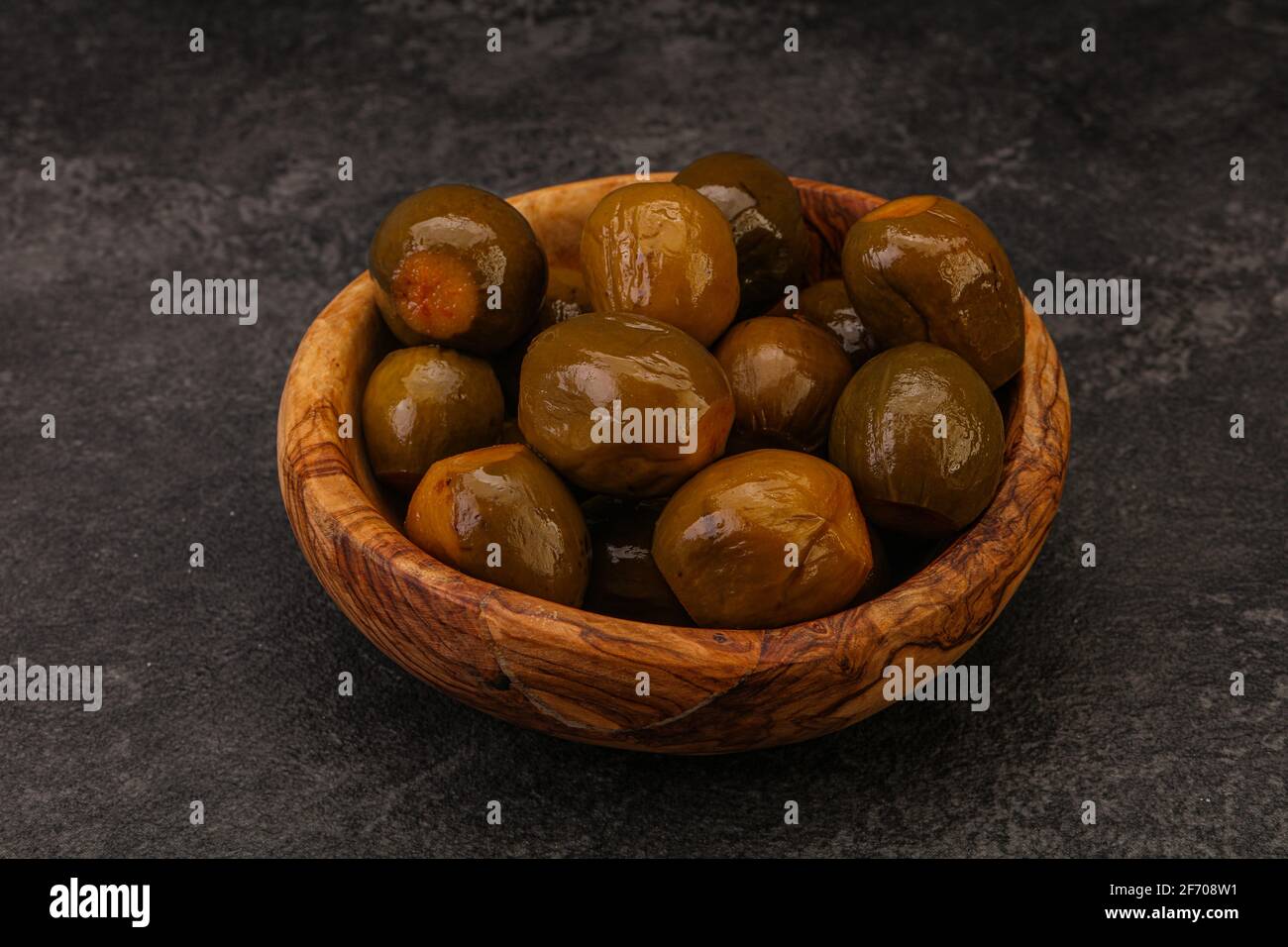 Marinated feijoa fruit in the bowl Stock Photo - Alamy