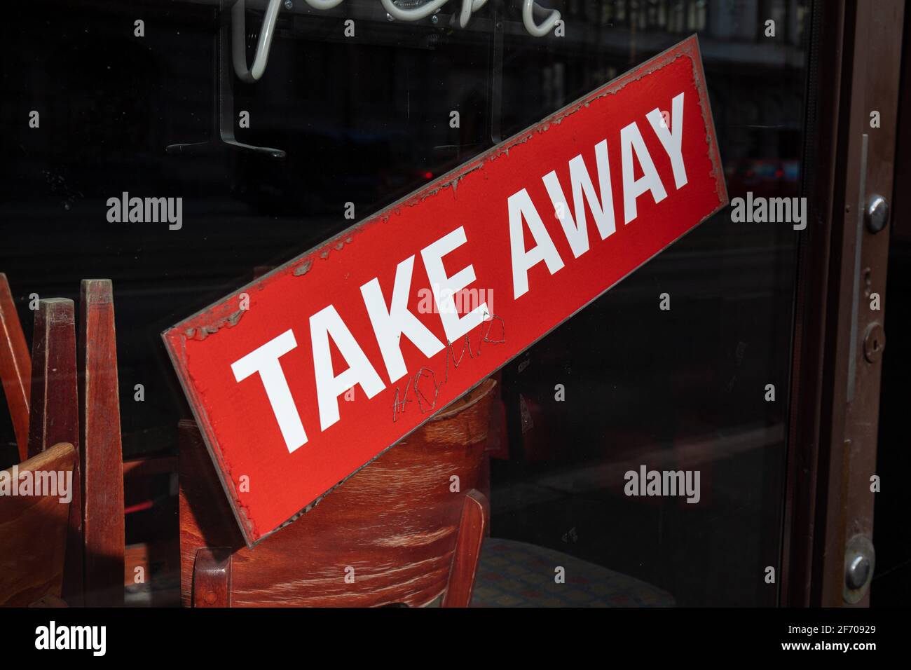 Take away sign hi-res stock photography and images - Alamy