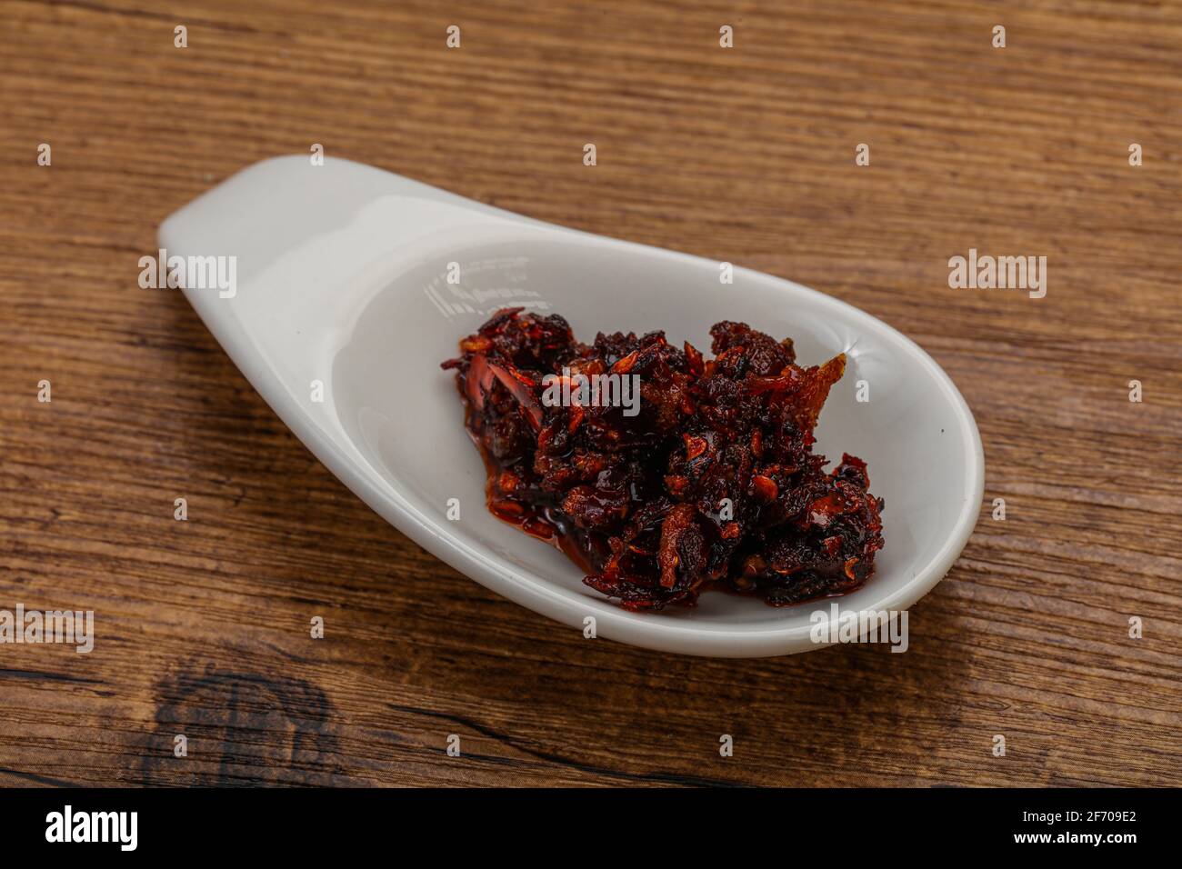 Vietnamese Fried chili pepper sauce with oil Stock Photo - Alamy