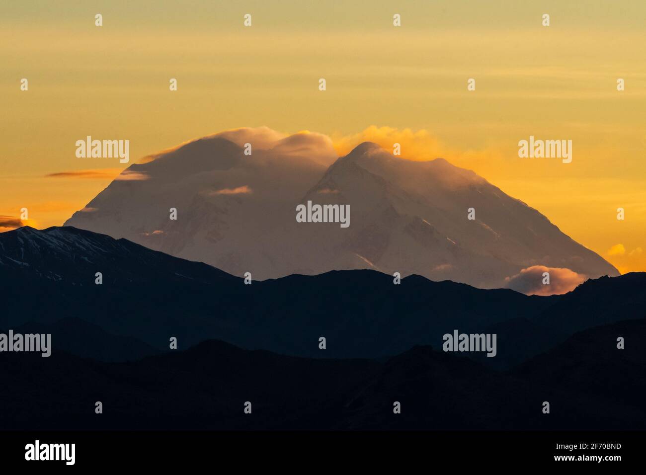 North America; United States; Alaska; Alaska Range Mountains; Denali ...