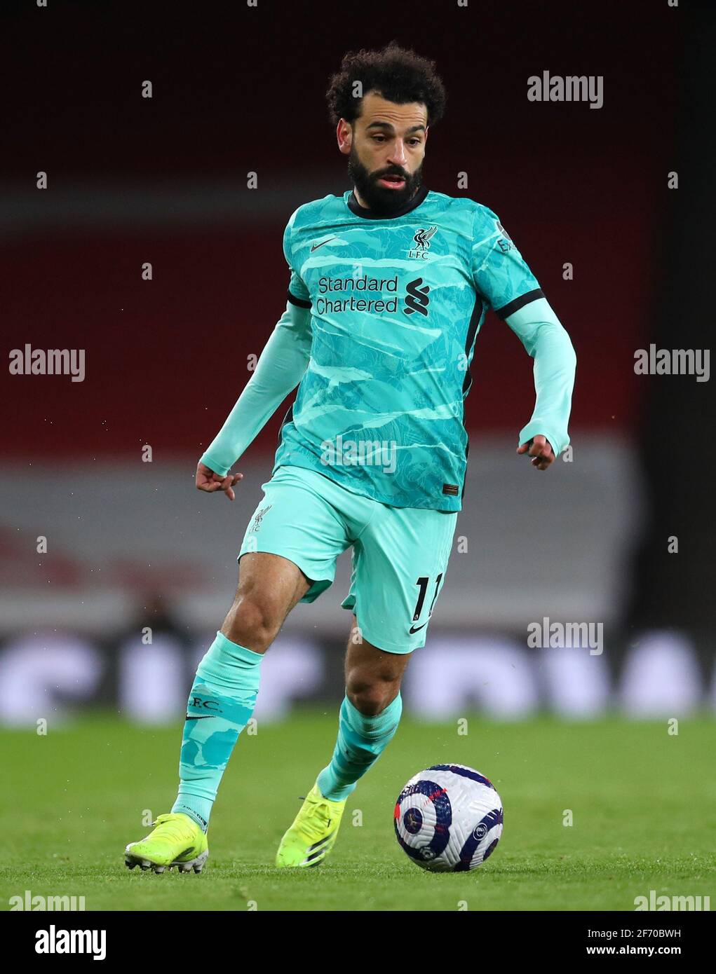 Liverpools Mohamed Salah During The Premier League Match At The