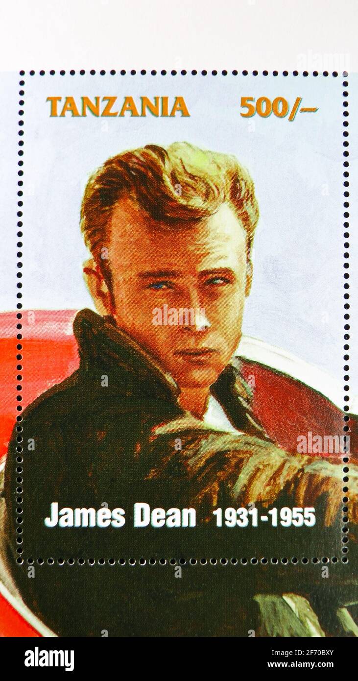 MOSCOW, RUSSIA - DECEMBER 19, 2020: Postage stamp printed in Tanzania ...