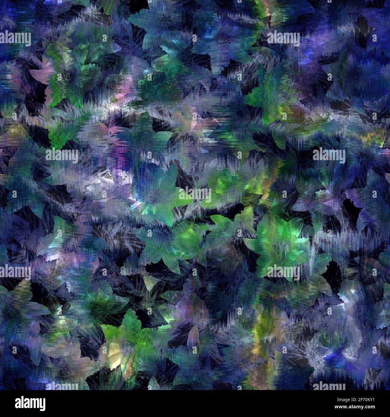 Seamless abstract color blobs with floral overlay Stock Photo - Alamy