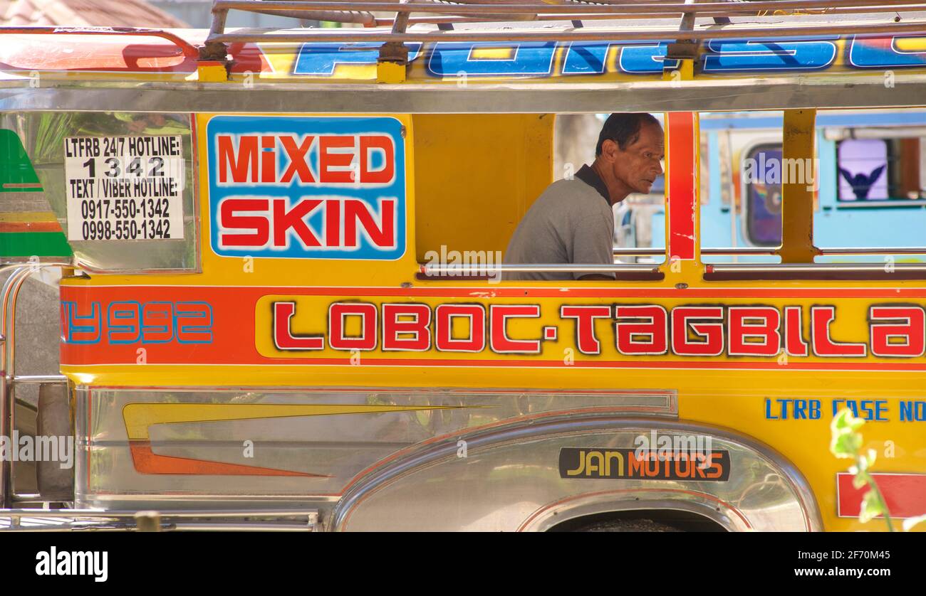 Filipino Jeeney on Bohol island, Central Visayas, Bohol, Philippines ...