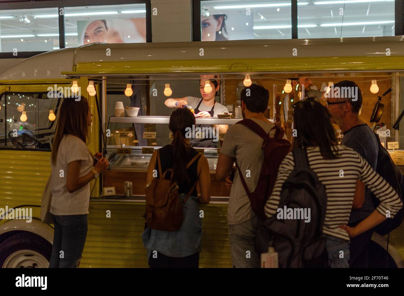 Markthalle Neun food market in Berlin Stock Photo - Alamy