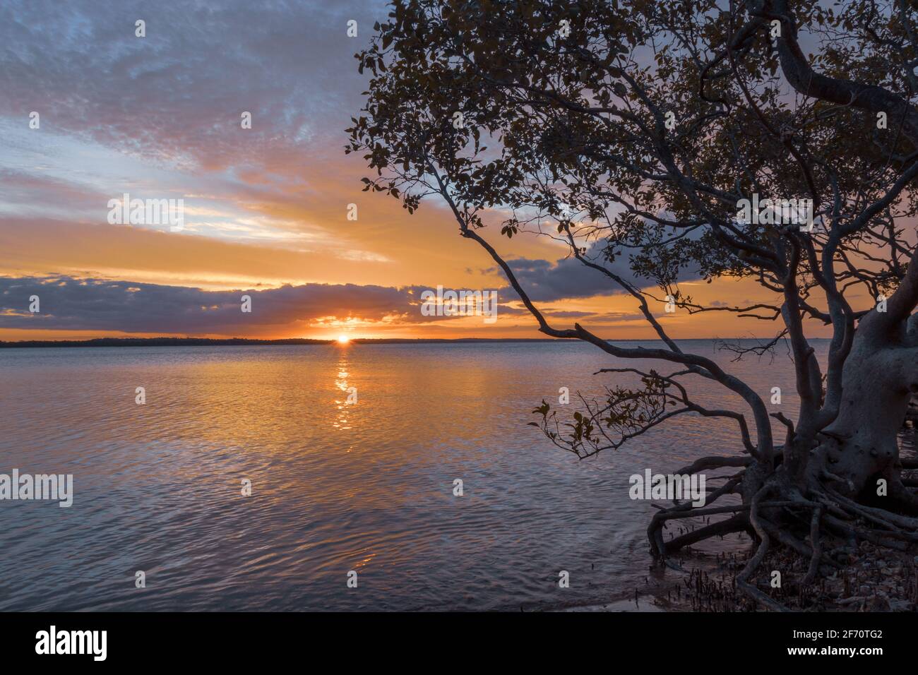 Cloudy Queensland sunset Stock Photo - Alamy