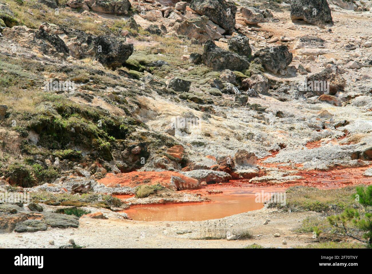Hot Spring GAPNN035 gets the brilliant brick red color from hematite ...
