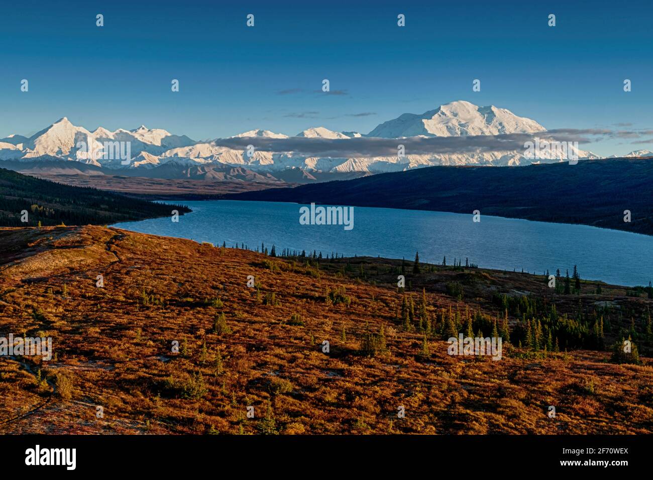North America; United States; Alaska; Alaska Range Mountains; Denali ...