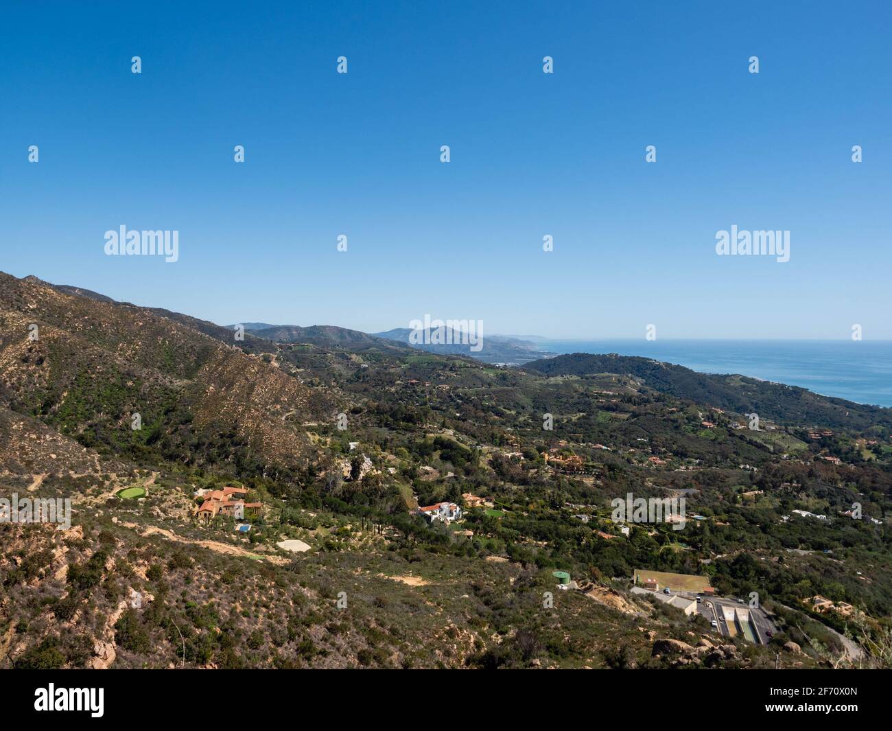 Old Romero Canyon Trail in Montecito, California near Santa Barbara on ...